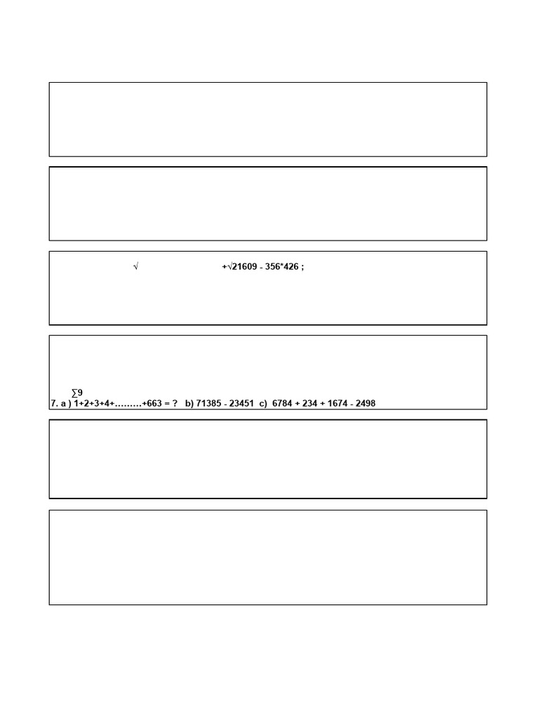 level 6 worksheet | PDF | Division (Mathematics) | Arithmetic