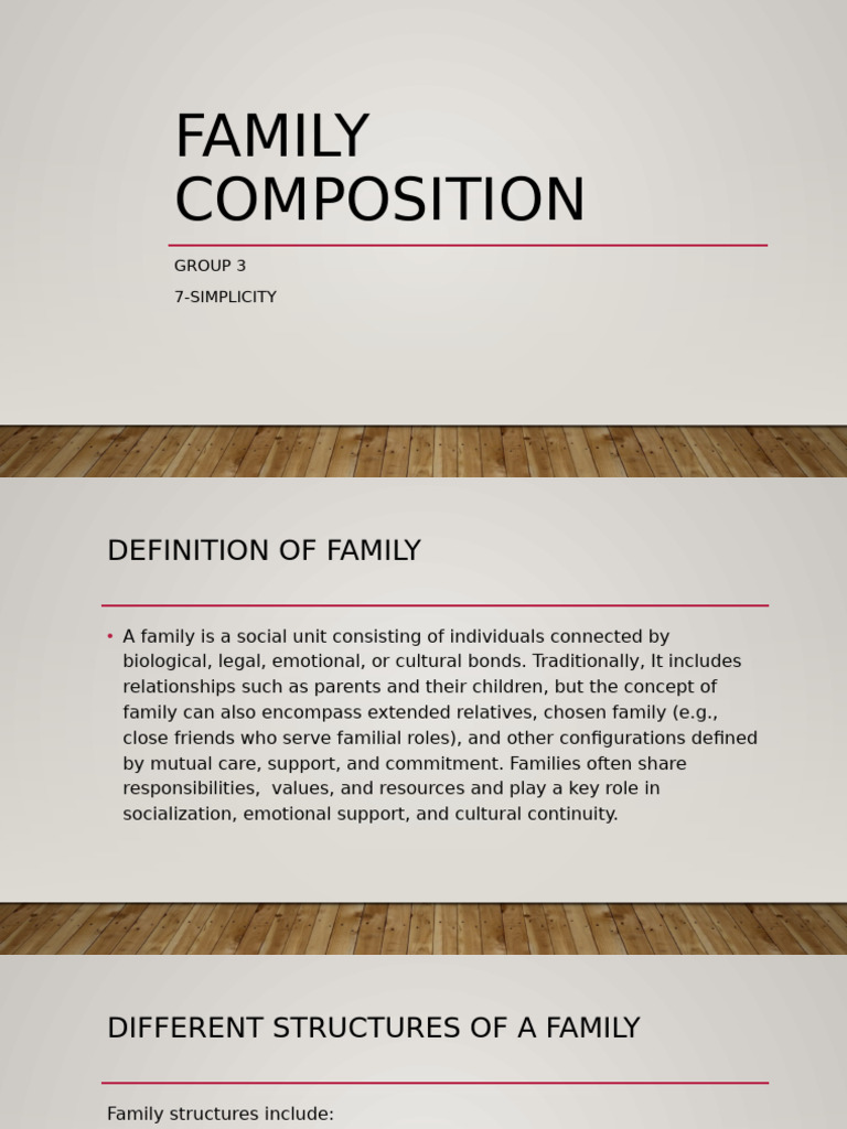 Family Composition Group3 7 Simplicity | PDF | Family | Parent