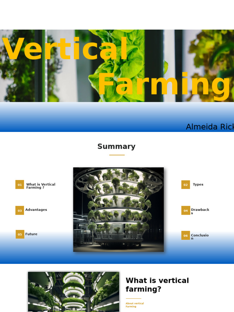 Vertical Farming: Types, Benefits, and Future | PDF