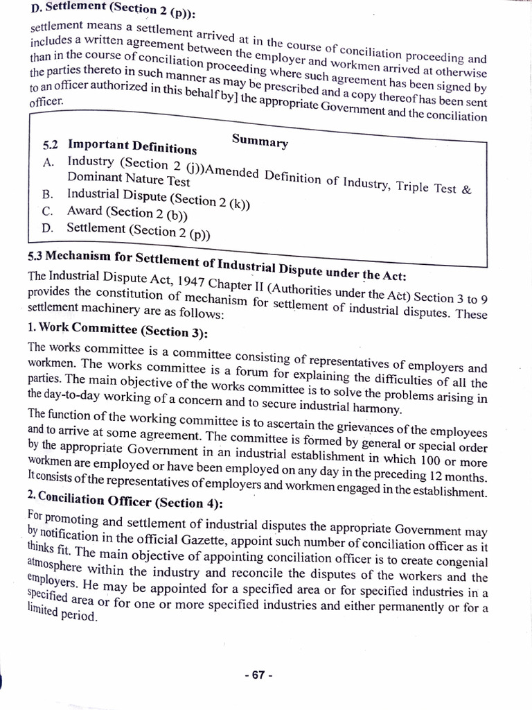 Mechanisms for Industrial Dispute Settlement | PDF | Tribunal | Justice