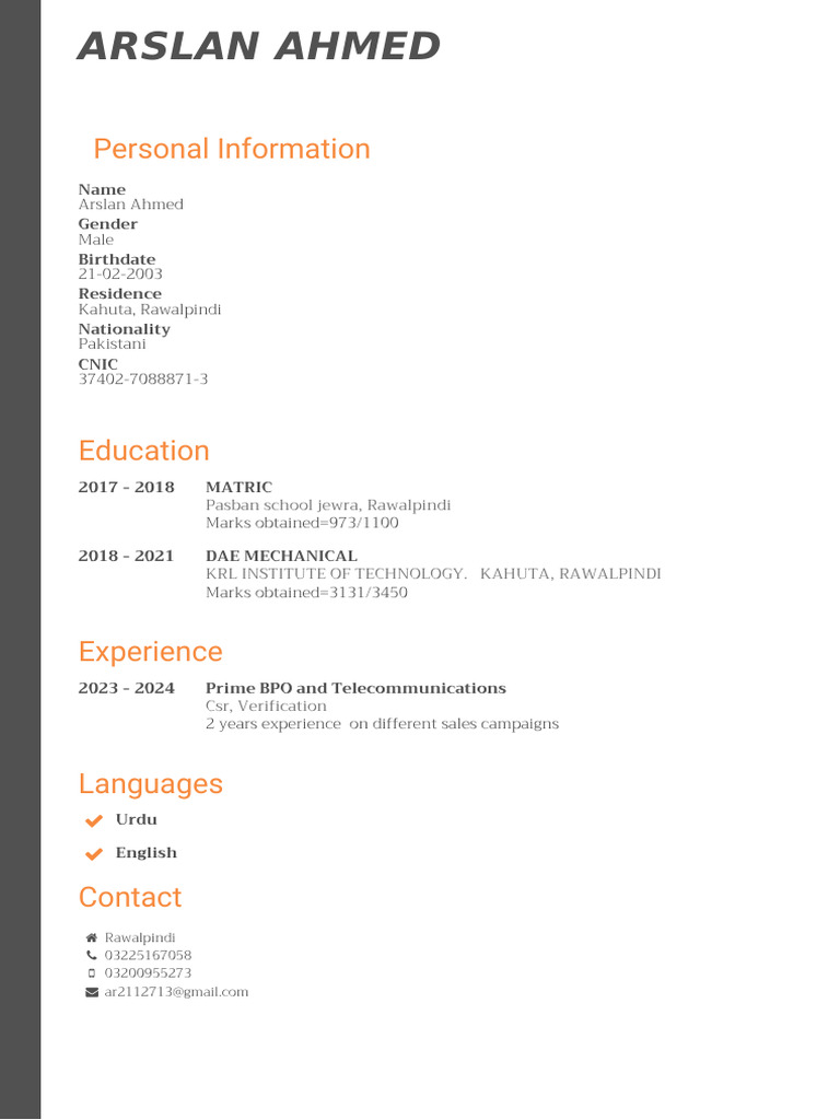 My CV | PDF