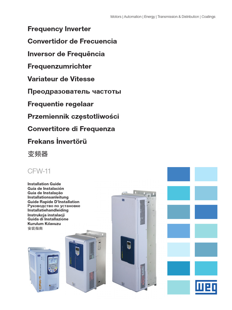 WEG CFW11 Installation Guide 10001803811 en Es PT de FR Ru It Tu | PDF ...