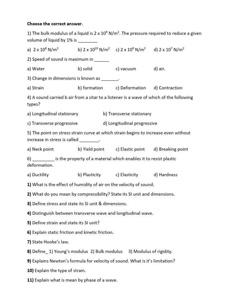 Physics Question Bank | PDF