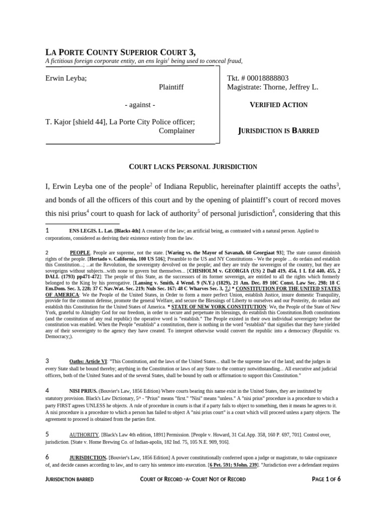 Traffic Ticket Remedy | PDF | Supremacy Clause | Justice