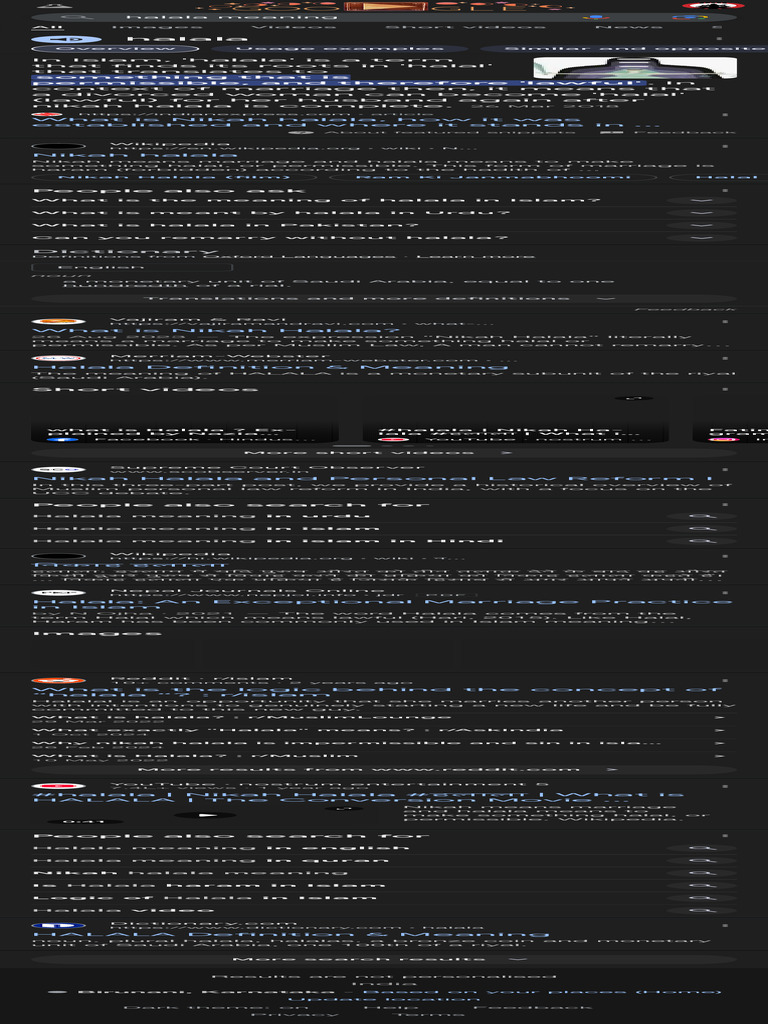 Understanding Halala in Islam | PDF | Sharia | Islamic Ethics