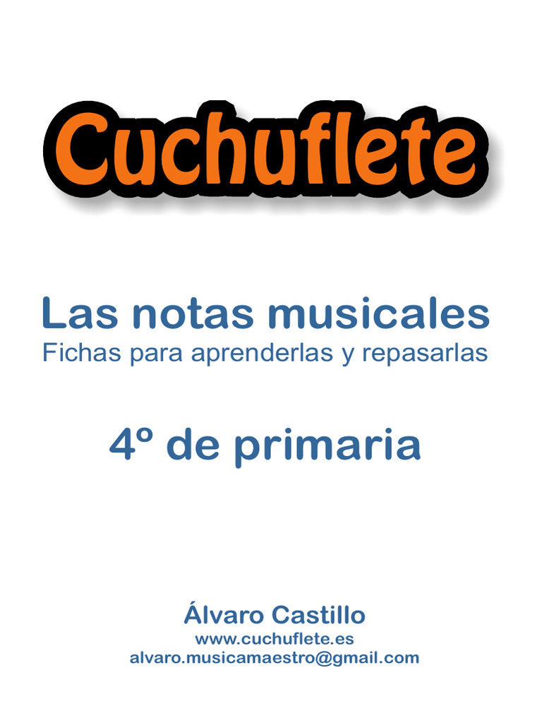 Fichas de Notas Musicales para 4º | PDF | Composiciones Musicales ...