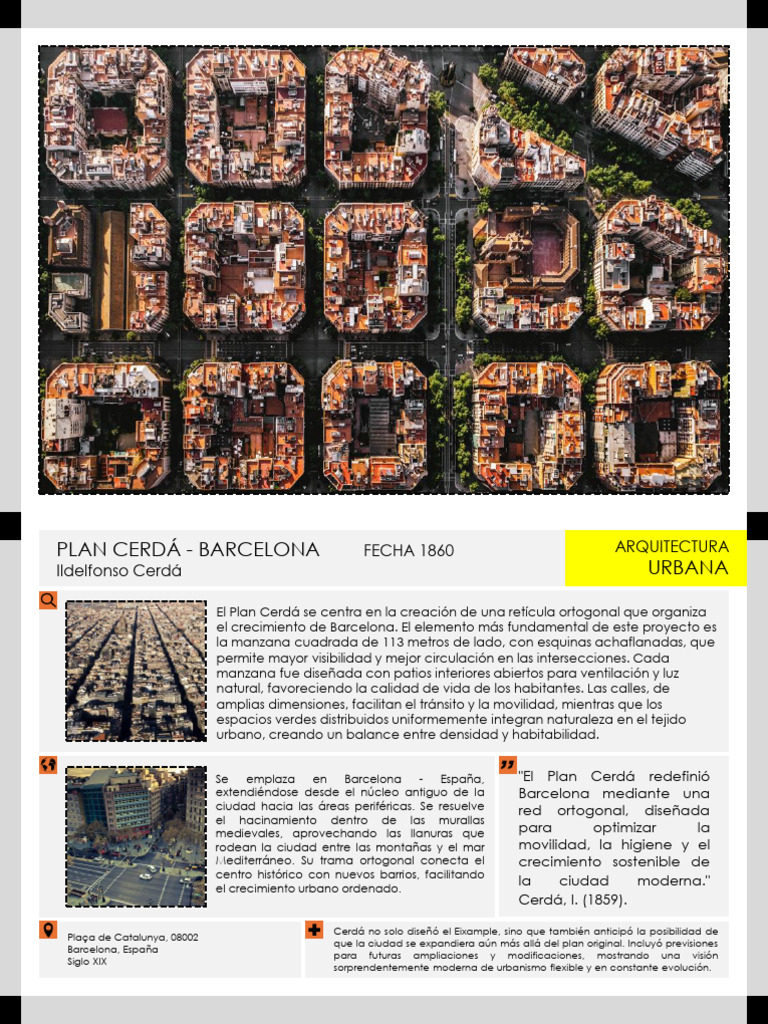 Anteproyecto - Plan Cerdá | PDF | Barcelona | Diseño