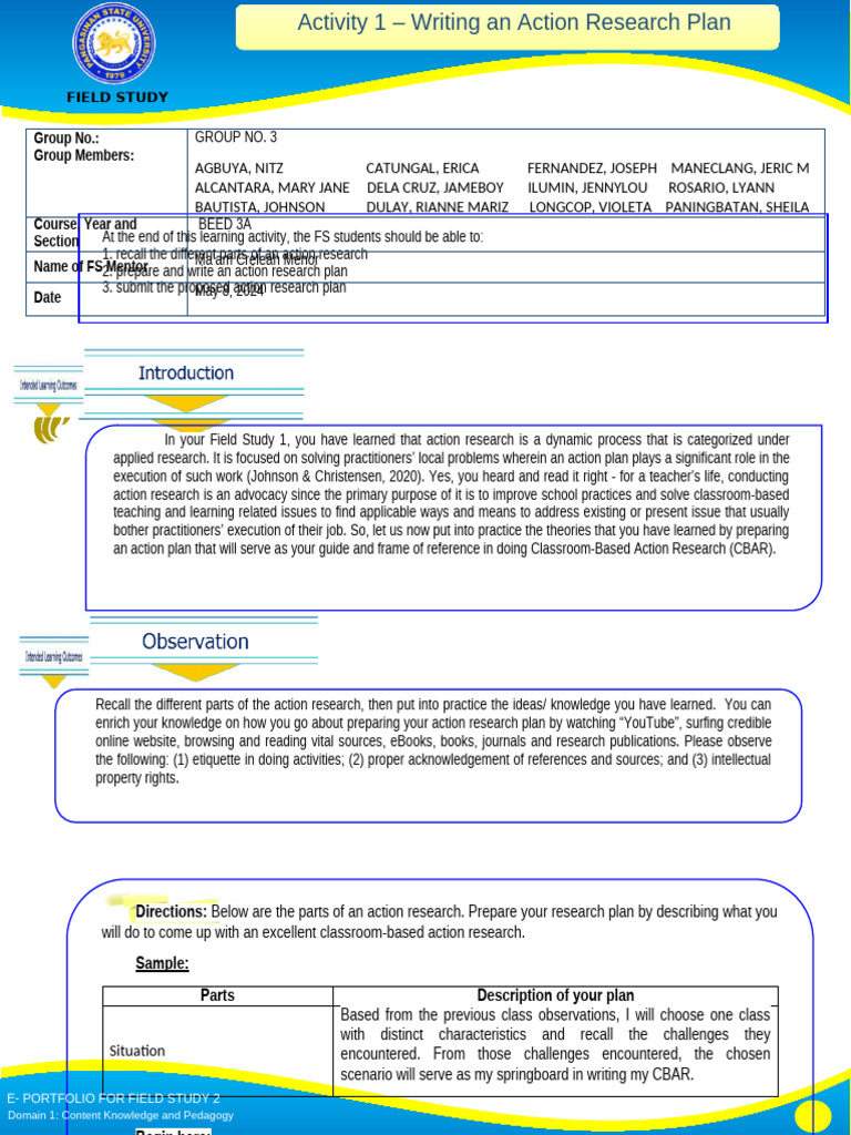 FS-2-Activity-1-3 | PDF | Reading Comprehension | Pedagogy