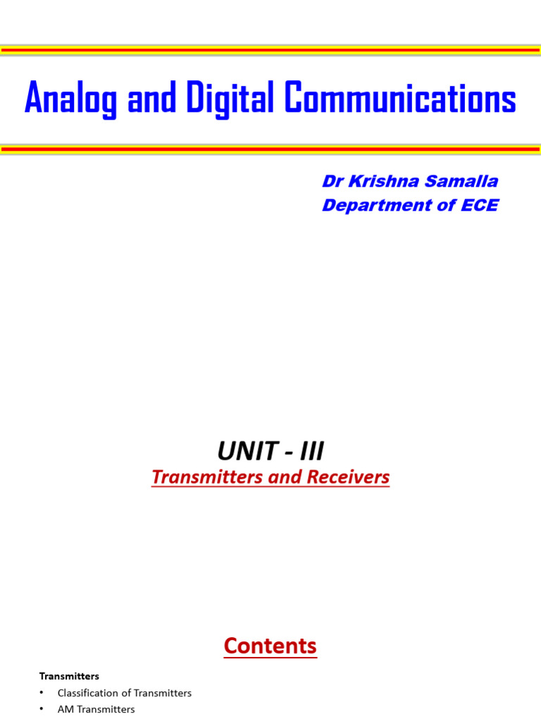 ADC Unit-III-copy-0 | PDF | Transmitter | Frequency Modulation