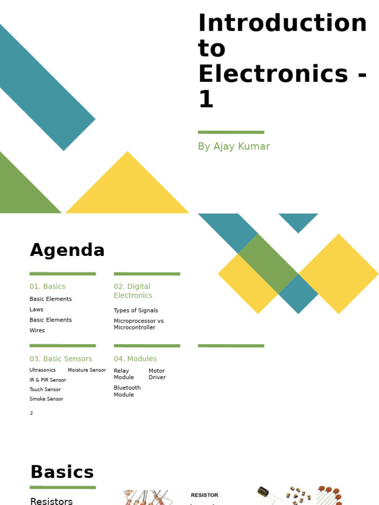 Introduction To Electronics - 1 | PDF | Voltage | Relay
