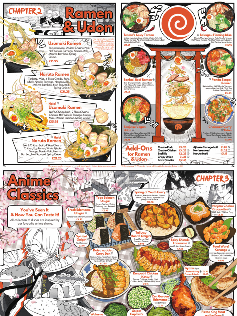 Uzumaki London Food Menu | PDF