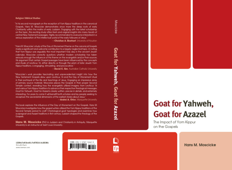 Goat For Yahweh Goat For Azazel The Impa | PDF | Gospels | Yom Kippur