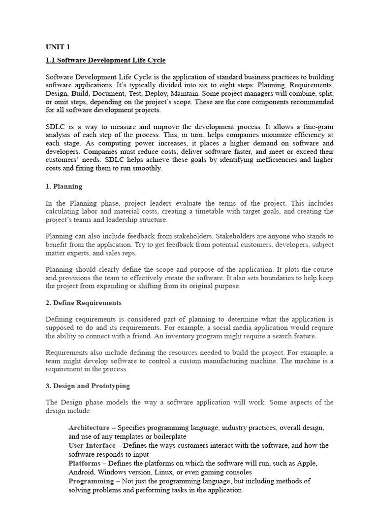 Unit 1 | PDF | Scrum (Software Development) | Agile Software Development