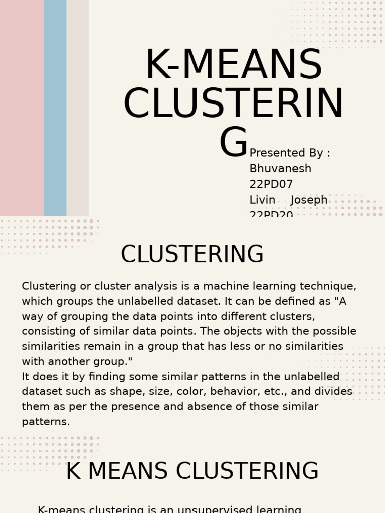 K Means Clustering | PDF | Cluster Analysis | Information Science