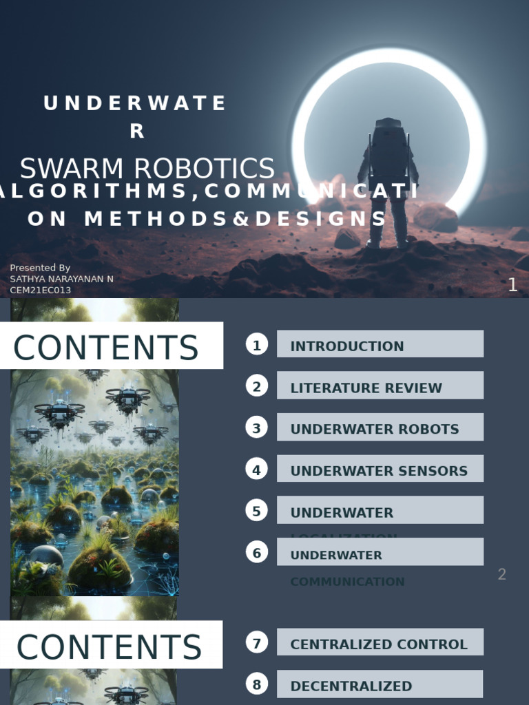 Underwater Swarmrobotics | PDF | Foraging | Robotics