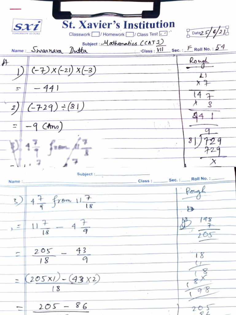 54 Swarnava Dutta 7F Sxi Panihati (Cat 1, Mathematics) | PDF