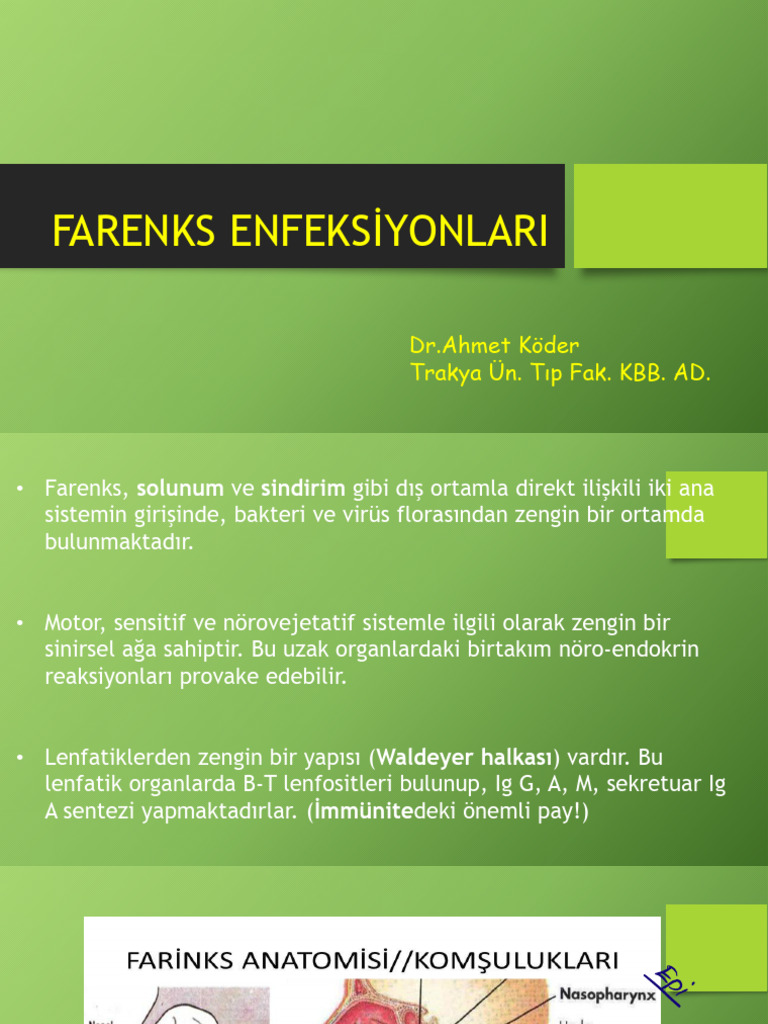 3.1.5 Farenks Enfeksi̇yonlari - SGG | PDF