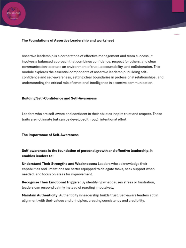 Leadership Skill New Leader Should Know | PDF | Emotional Intelligence ...