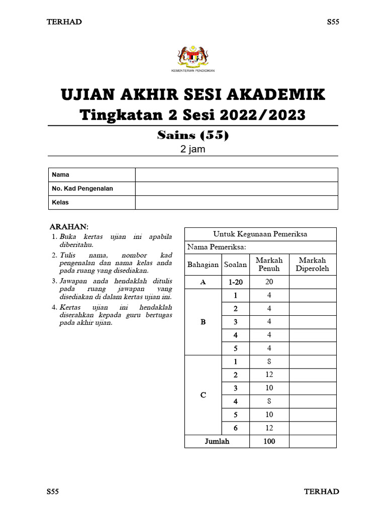Ting 2 Sains | PDF