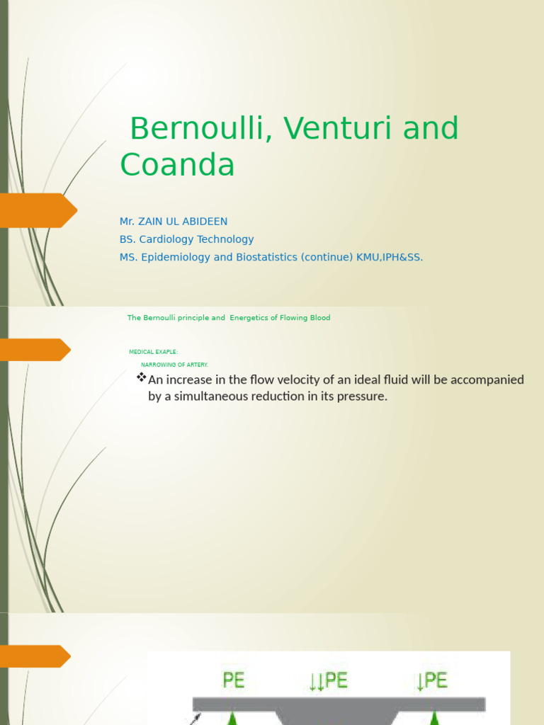 Bernoulli, Venturi and Coanda | PDF | Humidity | Diffusion