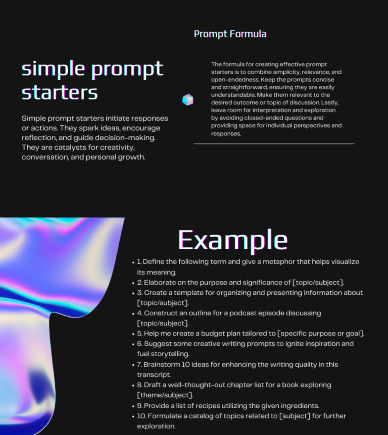 Simple Promts For Dashboard | PDF