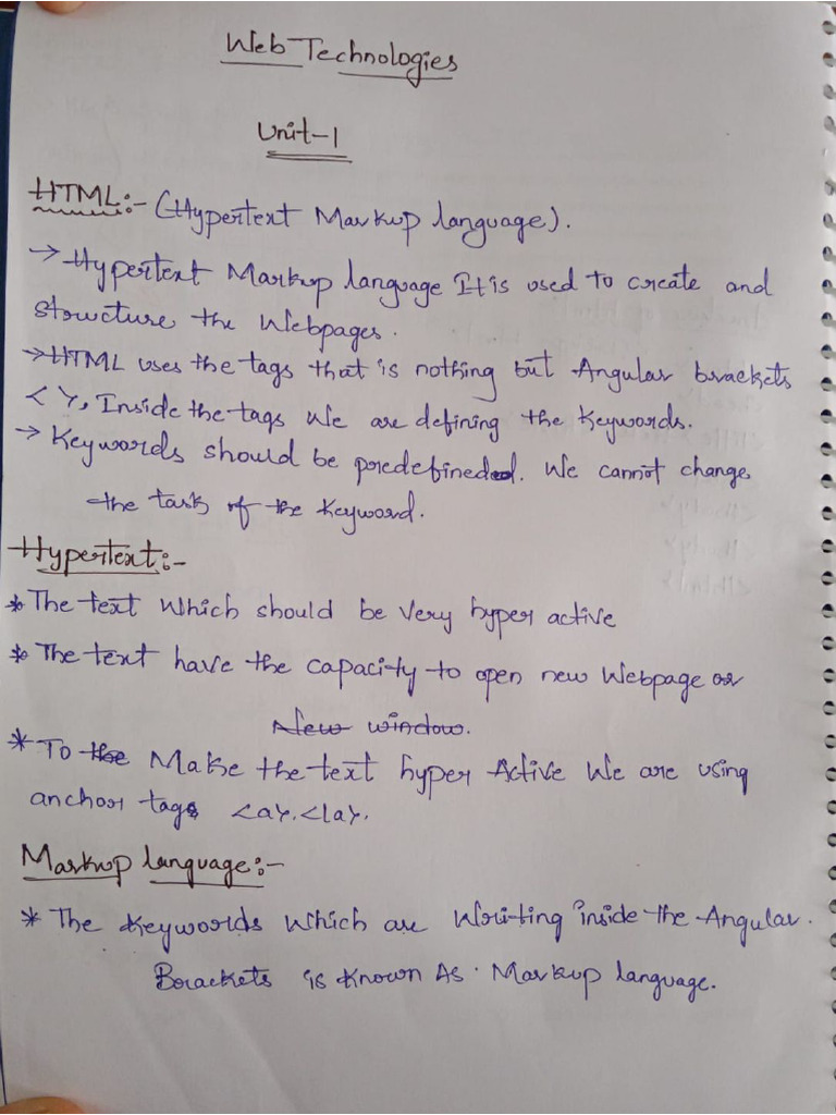 Web Programming Unit 1 | PDF