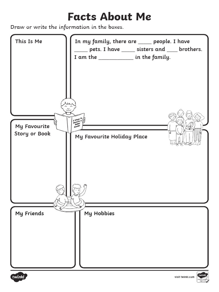 T T 2548289 ks1 Facts About Me Activity Sheet English - Ver - 1 | PDF