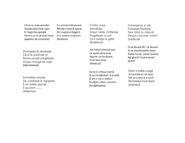 ghicitori_meserii | PDF