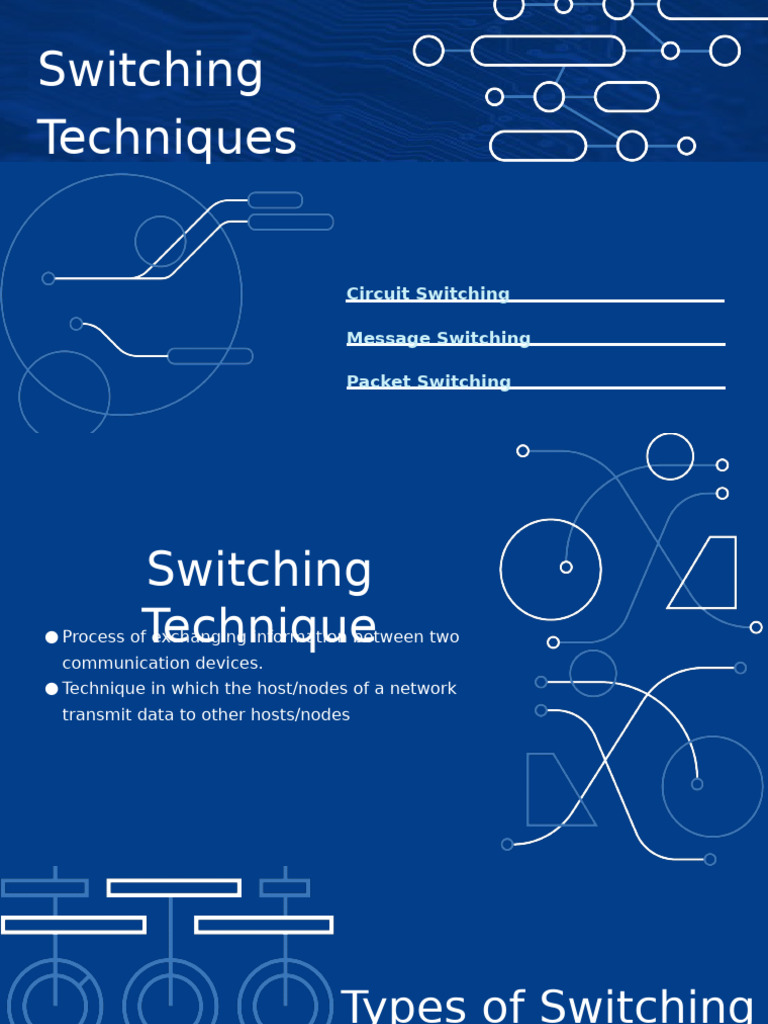 Swiching Techniques | PDF | Packet Switching | Network Packet