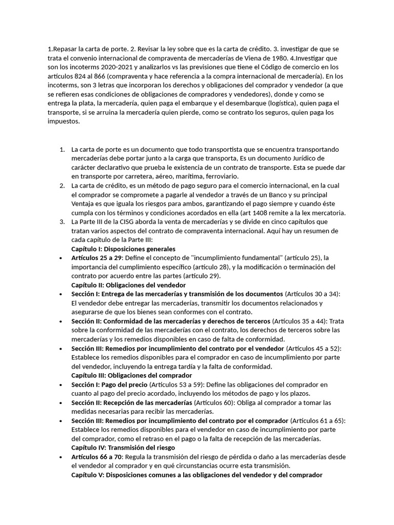 CDC CDP Incoterms | PDF | Derecho privado | Derecho empresarial