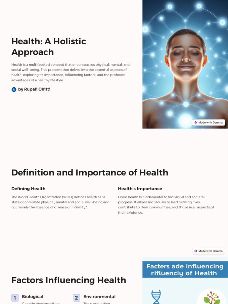 Health A Holistic Approach | PDF | Chronic Condition | Cancer
