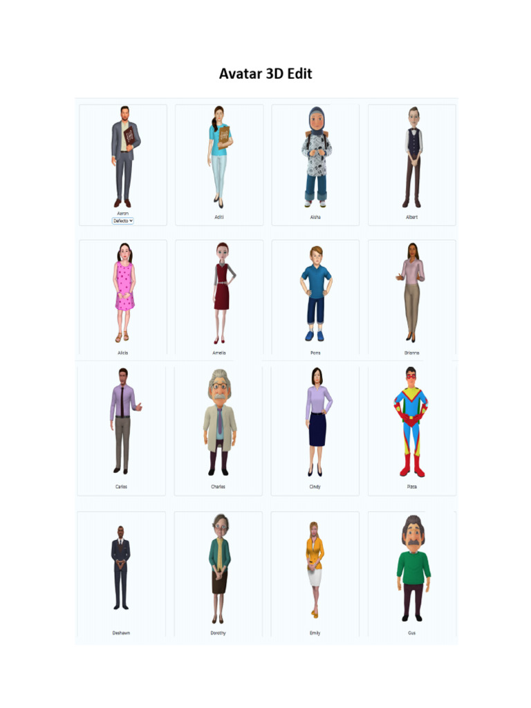 Avatar 3D Edit | PDF