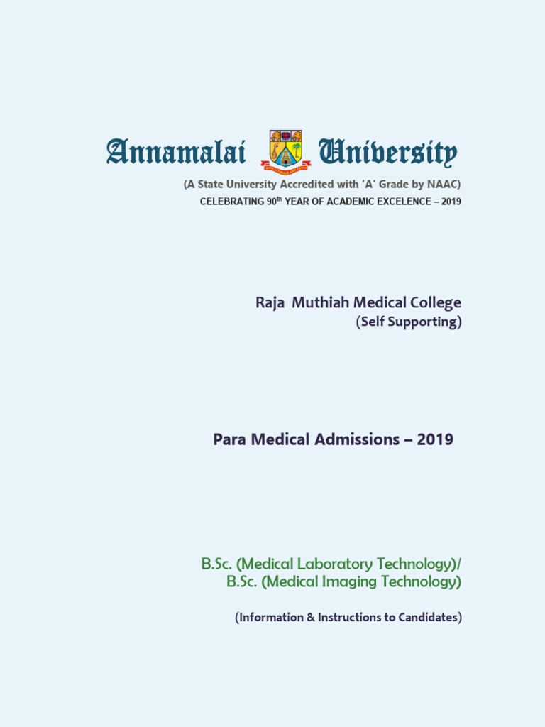 Para Medical Admissions 2019 Guide | PDF