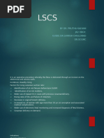LSCS | PDF | Childbirth | Caesarean Section
