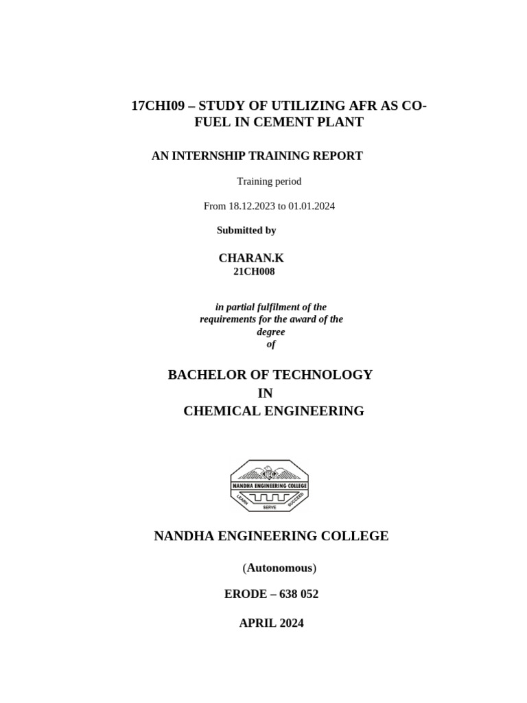 Afr Report-Icl | PDF | Cement | Mill (Grinding)