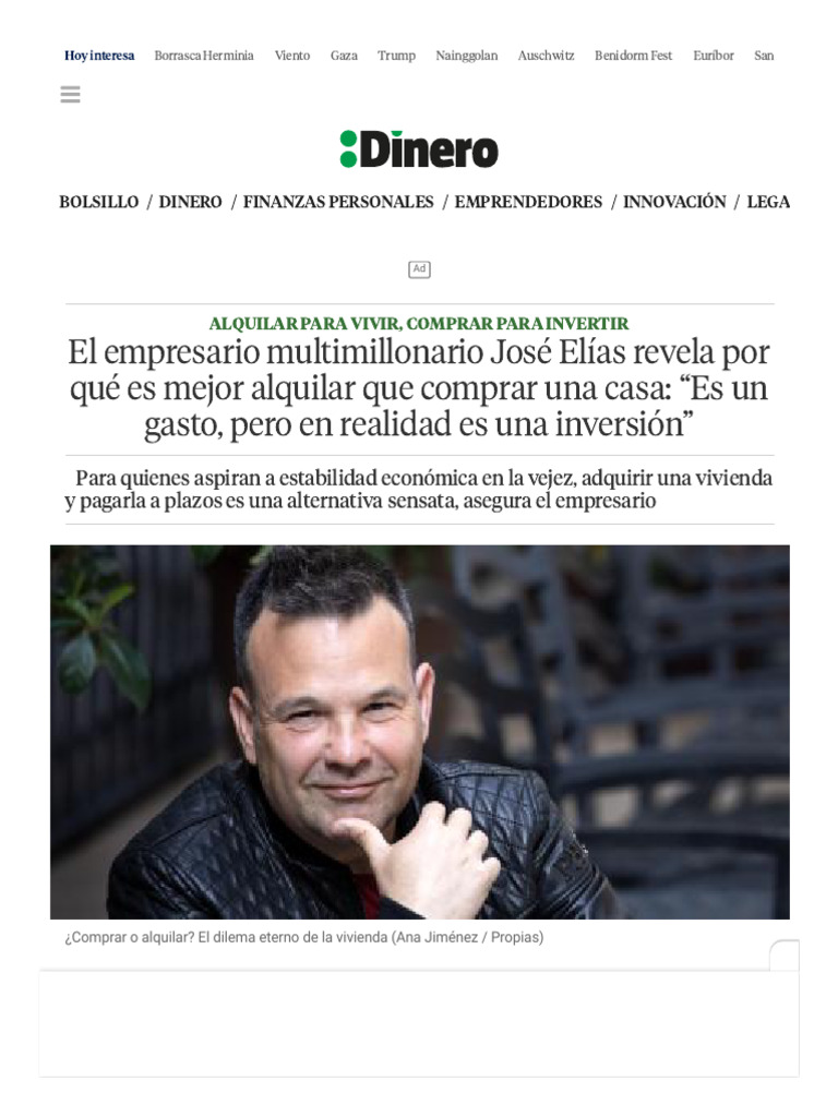 El empresario multimillonario José Elías revela por qué es mejor ... El empresario multimillonario José Elías revela por qué es mejor ...