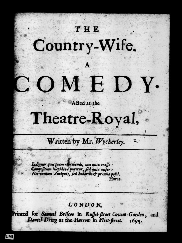 The Country Wife | PDF