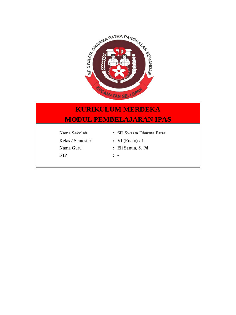 Modul Pembelajaran IPAS Kelas VI SD | PDF