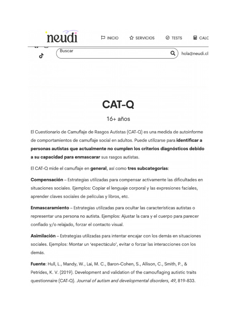 Neudi Resultados CAT Q | PDF