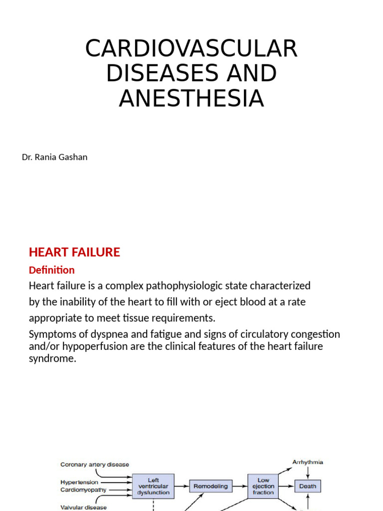 Anesthesia of Cardiac Disease | PDF | Heart Failure | Heart
