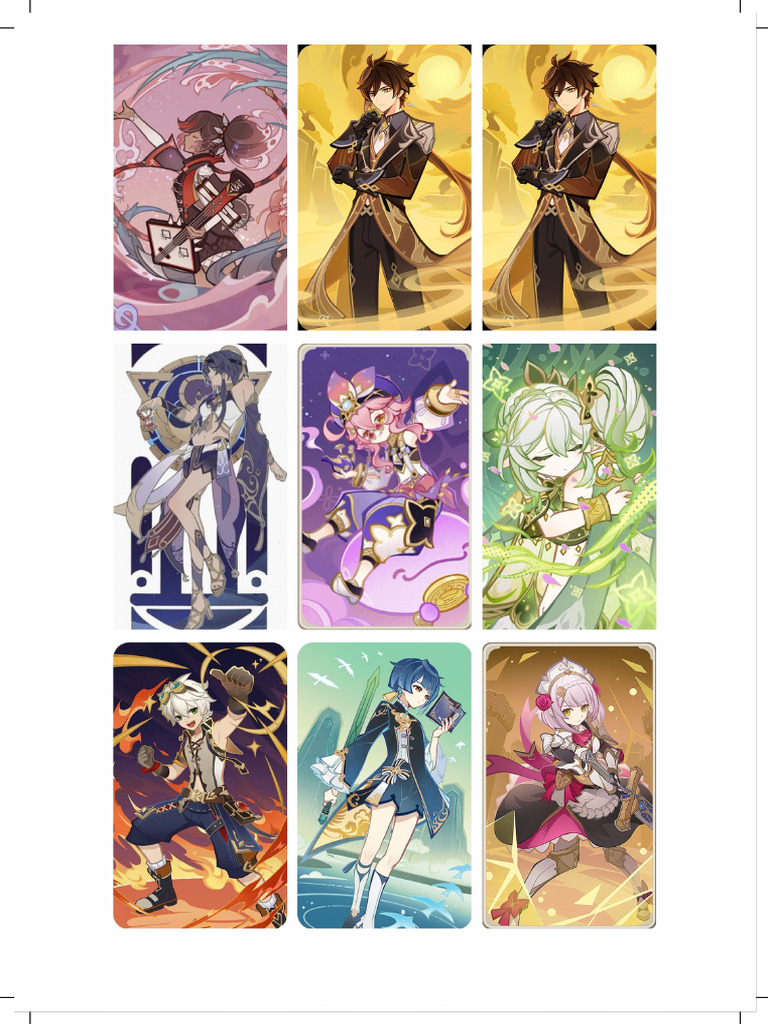 photocard genshin | PDF