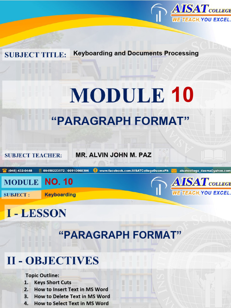 MODULE 10 KDP | PDF | Essays | Paragraph