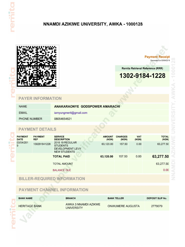 Reciept | PDF