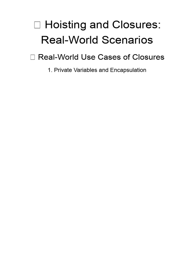 Js Hoisting Closures Real World | PDF | Financial Services | Computer Programming