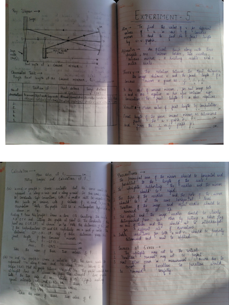 Physics Practical 1 | PDF