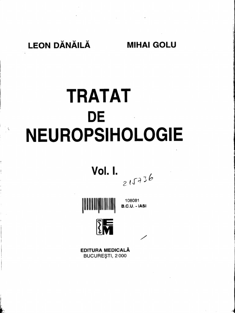 Leon Danaila Mihai Golu Tratat de Neuropsihologie | PDF