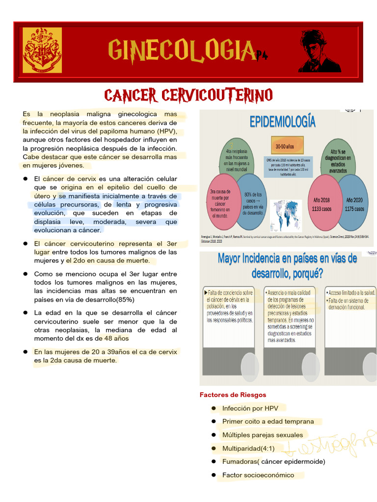 Cancer Cervicouterino | PDF | Cáncer | Cáncer de cuello uterino