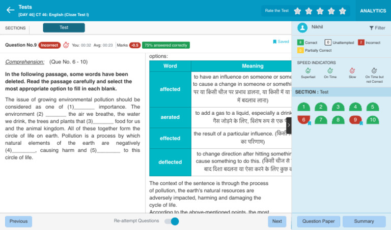 Online Test | PDF | Environmental Issues | Earth Sciences