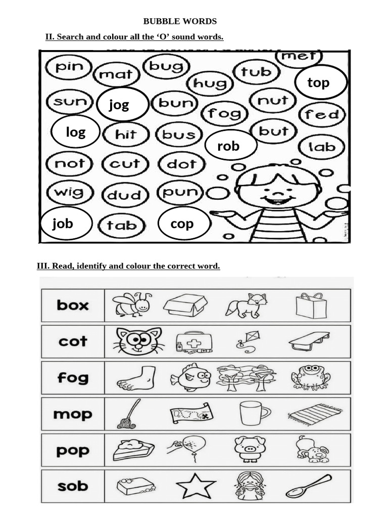 UKG-reading Comprehension 'O' | PDF