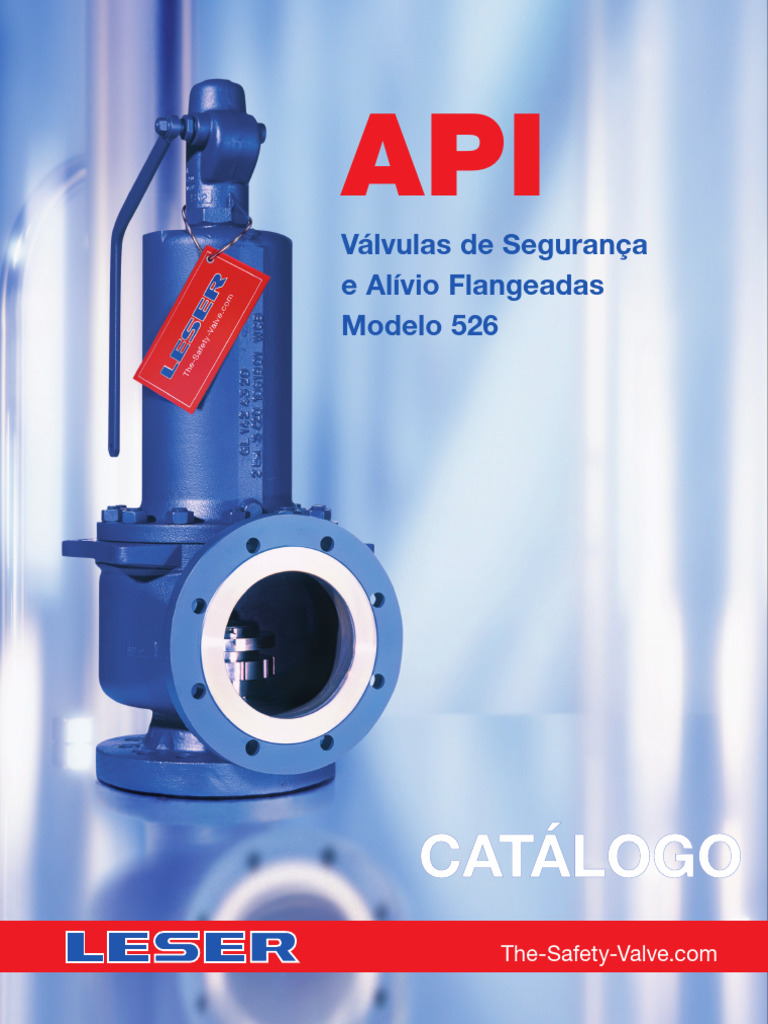 Válvulas de Segurança API 526: Catálogo Completo | PDF | Válvula | Parafuso